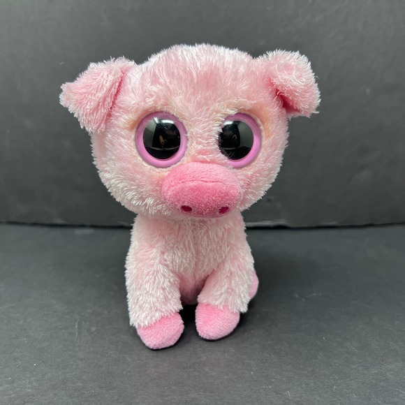 Beanie Babies | Toys | Ty Beanie Boo Corky 6 Pig Plush Pink Solid Eye ...